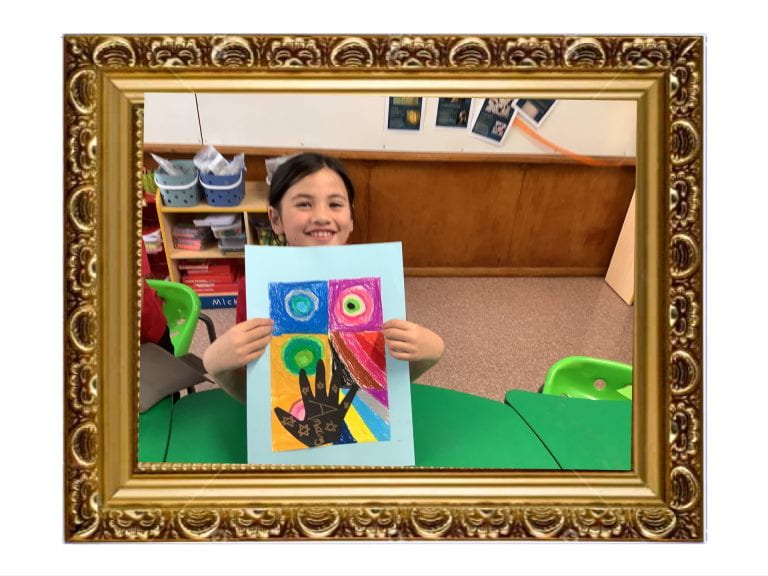 Kandinsky writing – Isla-May @ Pt England School